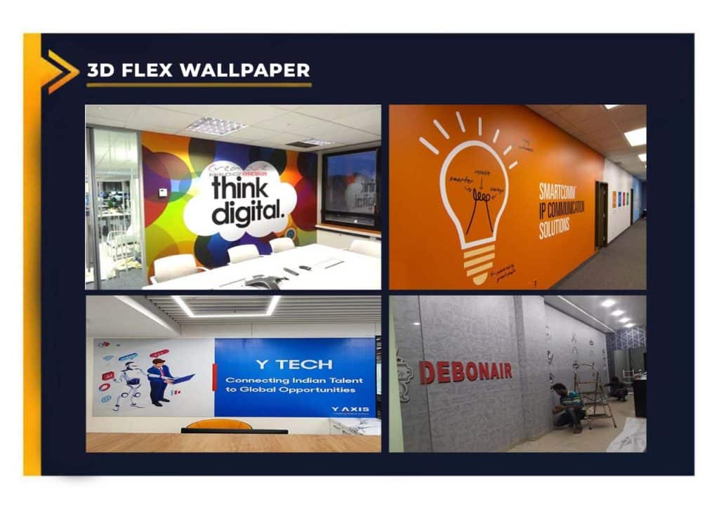 3D Flex Wallpaper Services | Transform Your Space