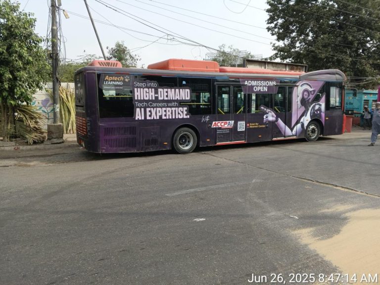 APTECH Red Bus Branding by Artavia | PBS Campaign Karachi